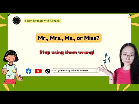 Mr., Mrs., Ms., Miss? Stop using them wrong 🤚