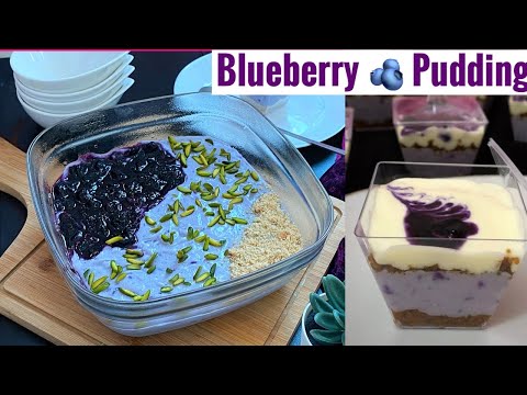 Blueberry Pudding /Blueberry shots/Blueberry Compote@SherinsPassion