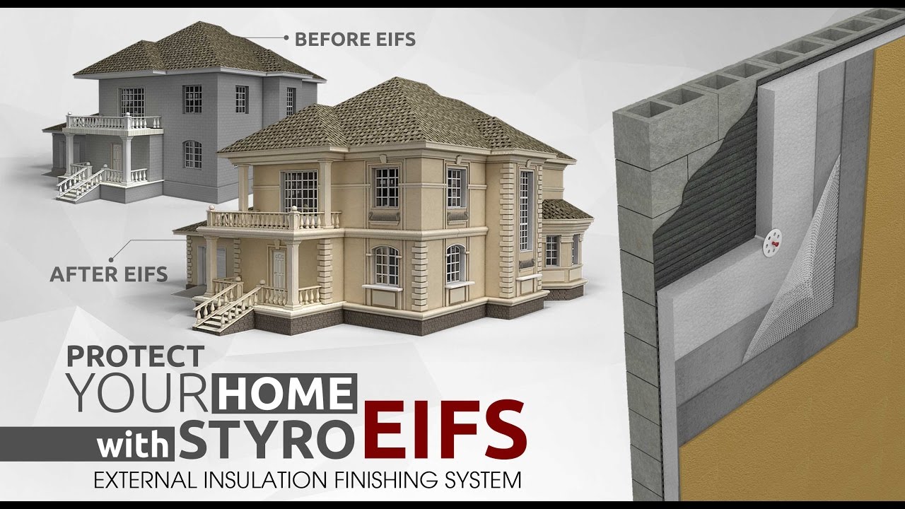 STYRO Graypor with EIFS Application