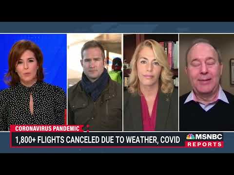 AFA on MSNBC Stephanie Ruhle Reports: 1,800+ Flights Canceled Due to Weather, COVID