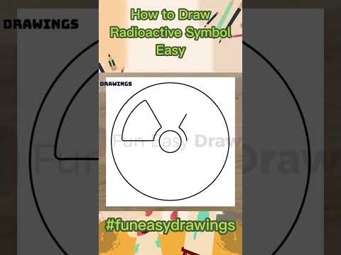 How to Draw Radioactive Symbol Easy -Fun Easy Drawings #FunEasyDrawings #funny #cartoon #radioactive