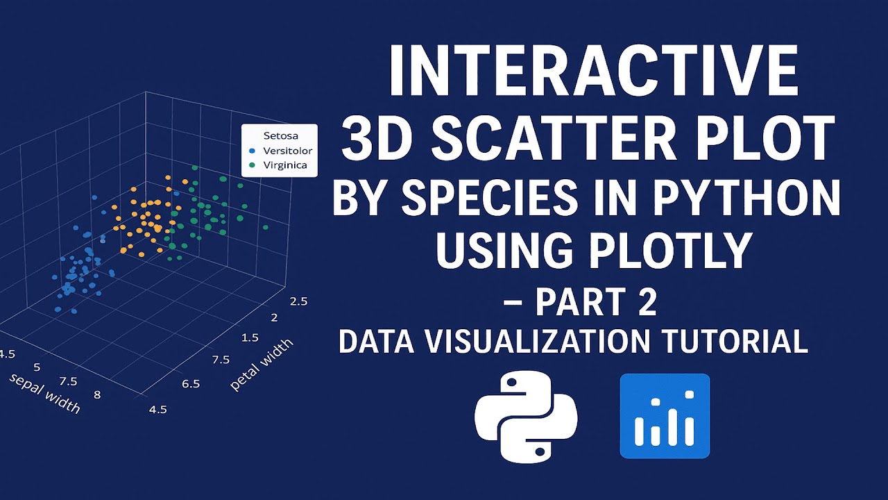Filter Species in 3D Scatter Plot Using Plotly in Python – Part 2 | Data Visualization Tutorial