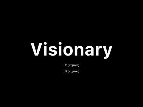 How to Pronounce Visionary: 🇺🇸 American English vs. 🇬🇧 British English