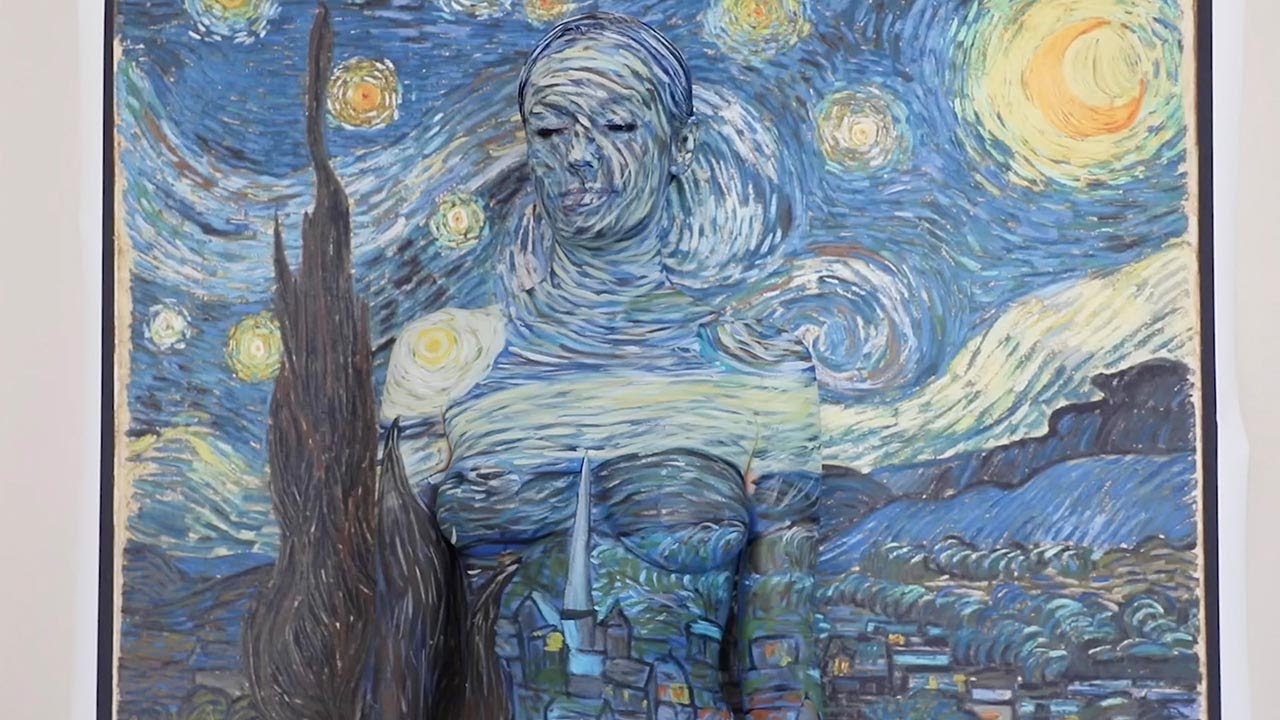 Body Painter Creates Starry Night On HUMAN CANVAS