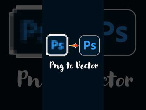 Convert PNG to Vector in Photoshop!