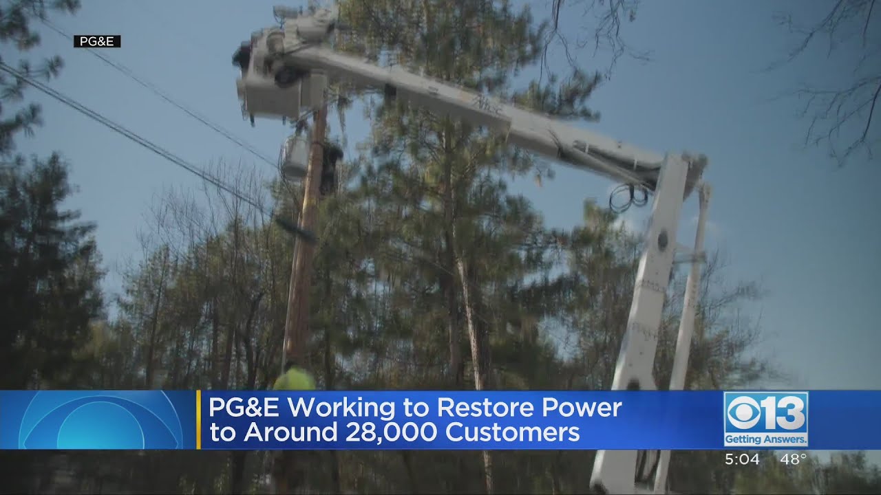PG&E Works To Restore Power To Around 28,000 Customers