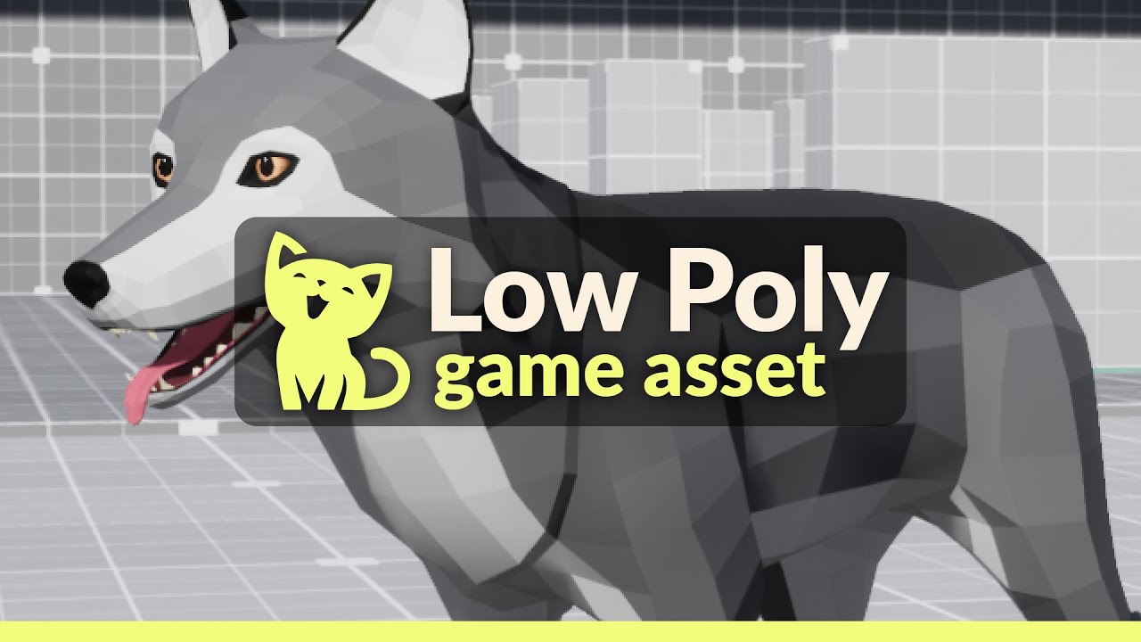 Low Poly Wolves - Game Asset