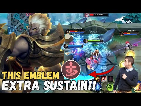 This Emblem gives Extra Sustain - Gatotkaca Best Build Tank - MLBB
