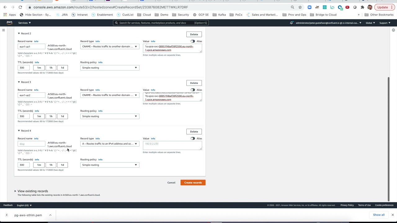Manual AWS PrivateLink Setup for Confluent Cloud noAudio