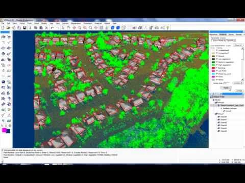 Extract Powerlines and Tree Crowns from LiDAR Data