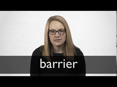 How to pronounce BARRIER in British English