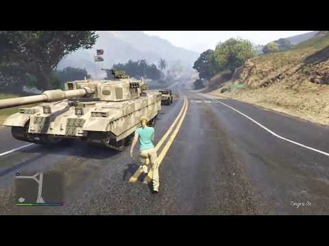 {PS4} GTA 5 How to steal the Tank from the Army Base (All versions)