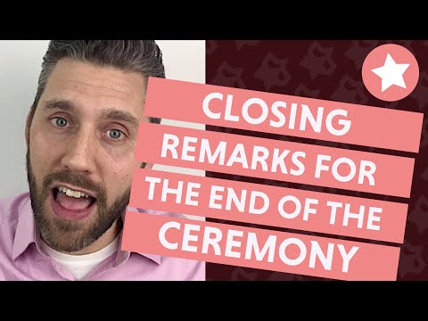Officiant Closing Remarks for the Wedding Ceremony (3 Announcements to Make!)