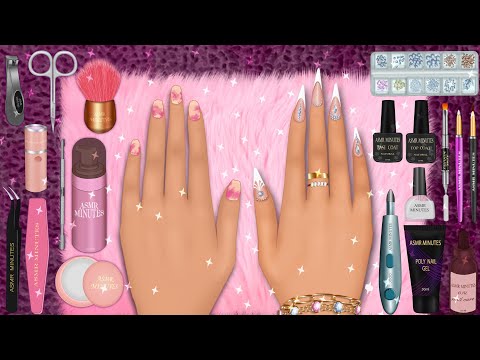 ASMR 🎧 one day in nail salon 💅 ( full part )