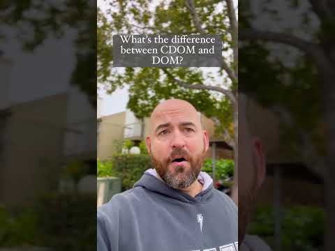 What’s the difference between CDOM and DOM?