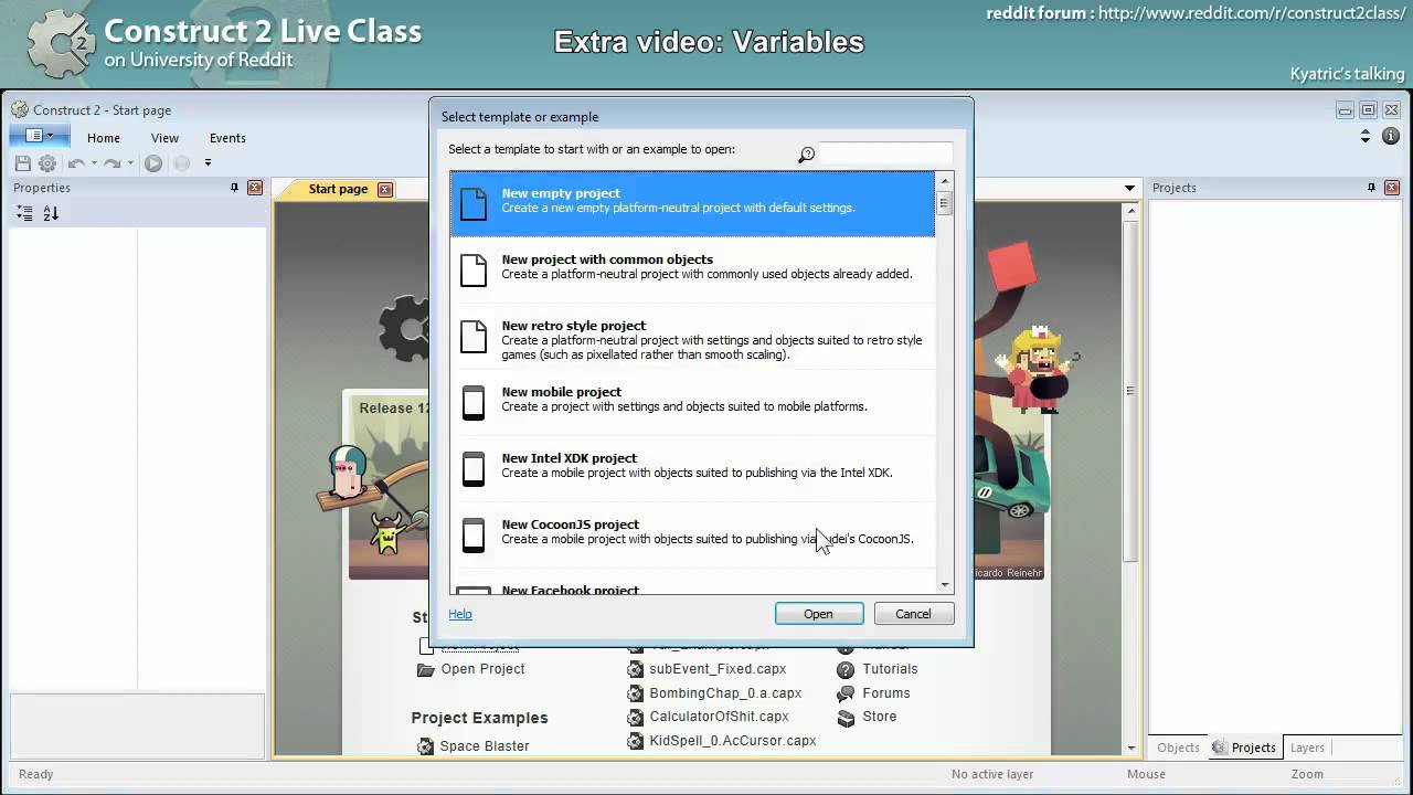 Construct2Live Class - Extra - Variables - 2 / 5
