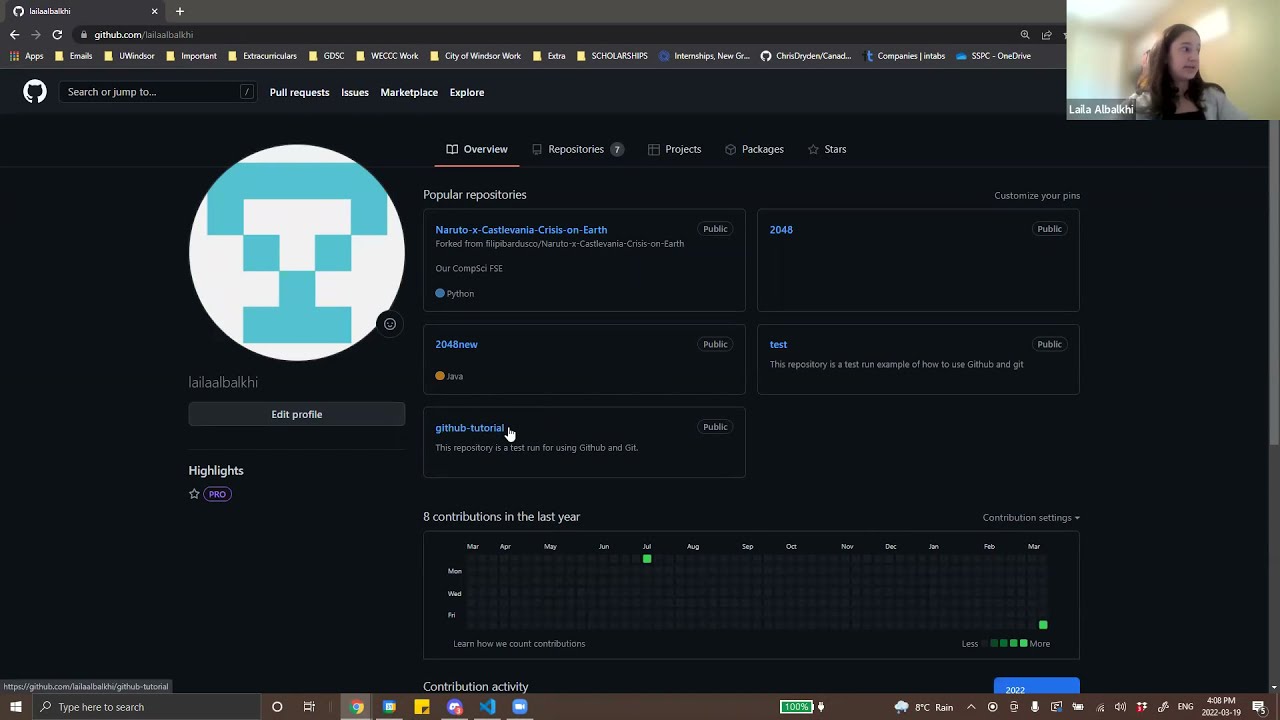 XdHacks Mini Windsor - Intro to GitHub Workshop with Laila Albalkhi