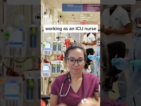 Working as an ICU nurse #nurse #shorts