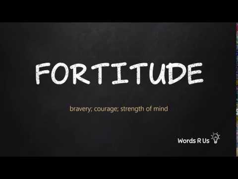 How to Pronounce FORTITUDE in American English