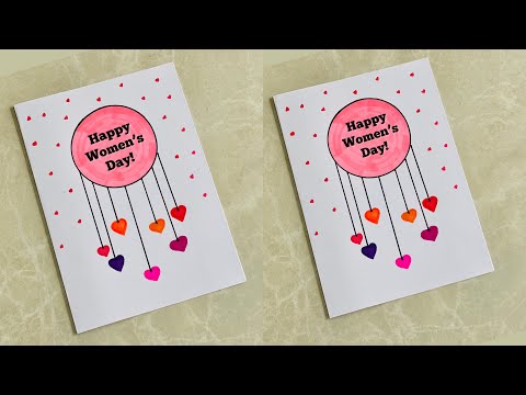 Easy White Paper Greeting Card For Mother’s Day 🥰/ Women’s Day/ No glue No scissors/ #shorts #short