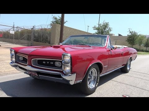 1966 Pontiac GTO convertible classic Dallas, Texas retro test drive