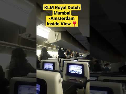 KLM Royal Dutch Inside View ❣️#klmairlines #mumbai #amsterdam
