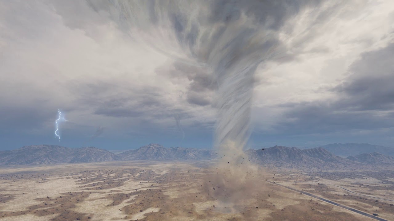 Moving Wallpaper - Nature Category || Tornado passing by