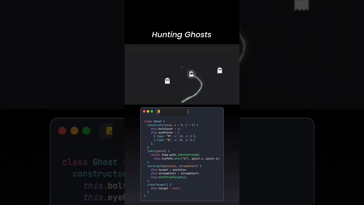 hunting ghost #coding #frontendcourse #coder #python #ddev #automobile #codeflow #javascript #shorts