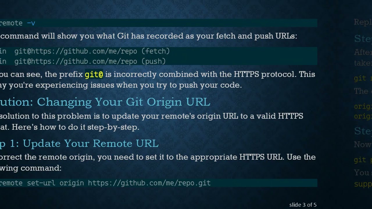 How to Fix fatal: protocol 'git@ https' is not supported Error in Git