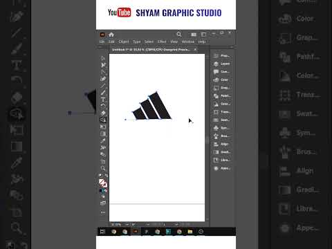 Adidas Logo Vector Design || Shyam Graphic Studio || @shyamgraphicstudio
