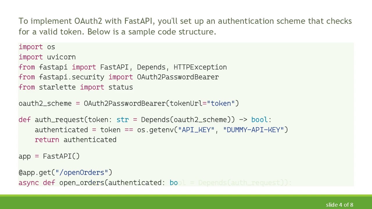 Is Using an API Key as a Parameter Secure Enough for FastAPI?