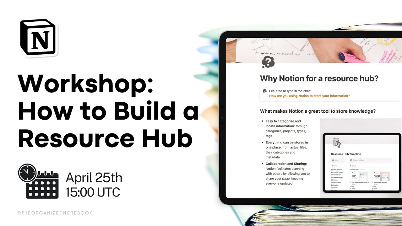 BUILD a Resource Hub with Notion | Store your digital information!