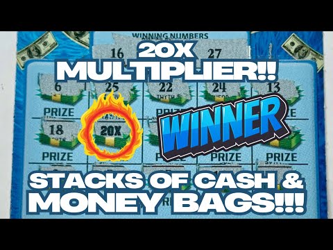 ‼️20X MULTIPLIER‼️MONEY BAGS 💰 STACKS OF CASH 💵 $3,000 Festive Frenzy💲Georgia Lottery Tickets