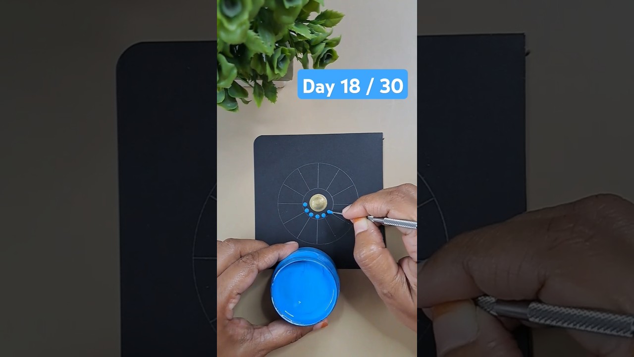 Dot Mandala - Dot Art - (18) - 2024 - ATM Creations  #shorts #shortsvideo #shortsfeed