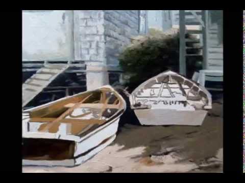 Maine art workshop painting DEMO