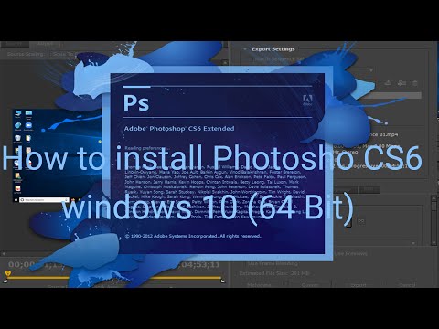 How to install adobe photoshop cs6#windows 10 #64 Bit
