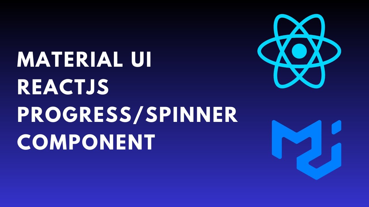 How to use material ui progress/spinner reactjs component
