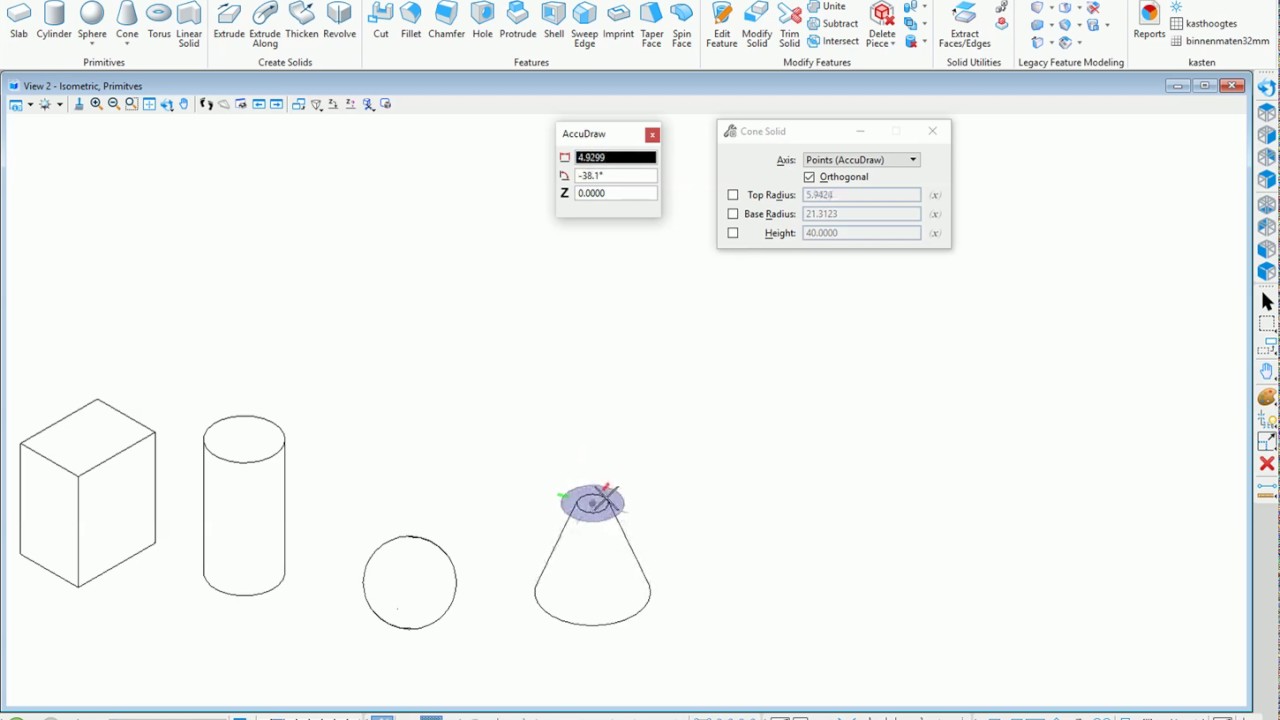 Basis 3D Modelleren - Primitive Solids