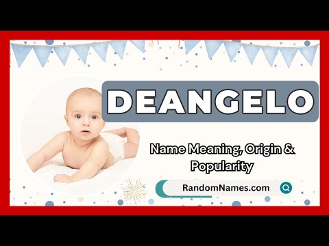 Deangelo - Baby Boy Name Meaning, Origin & Popularity - RandomNames.com