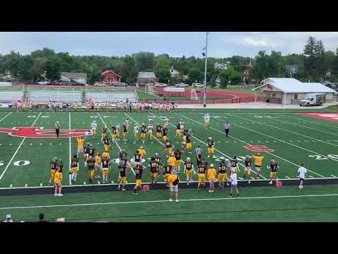 Sheridan's Ty Gilbertson with a Shrine Bowl record 51-yard field goal on Saturday.