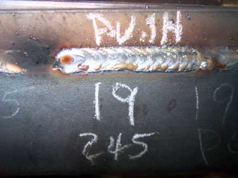 Mig Welding - Short Arc - pushing vs pulling vs Spray Transfer