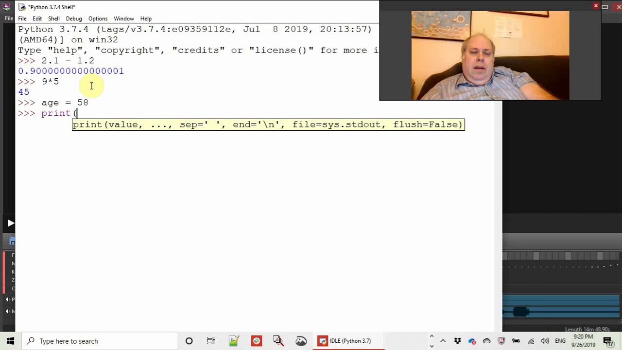Programming with Idle3