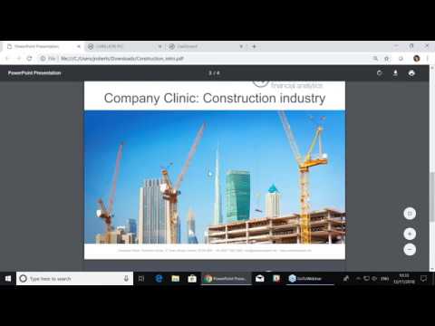 After Carillion - what is the financial health of the Construction Industry