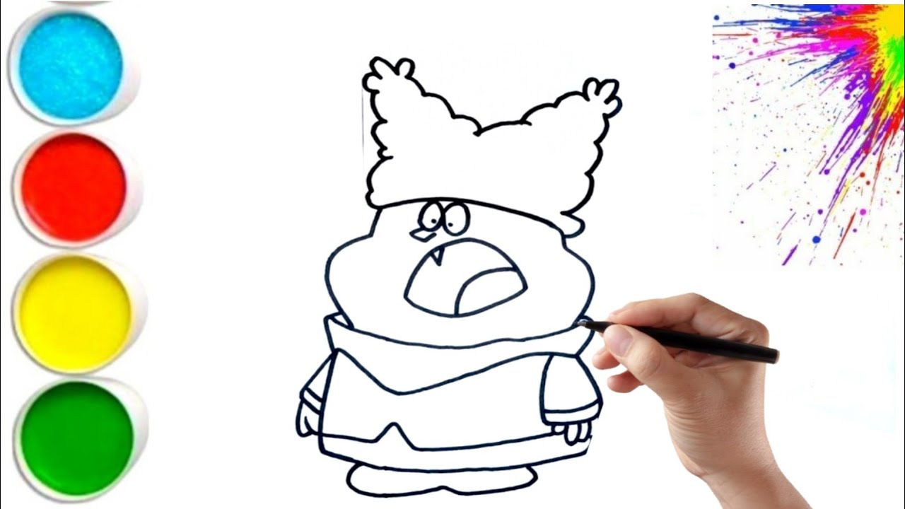 How to Draw Chowder for Kids | Easy Cartoon Drawing Tutorial