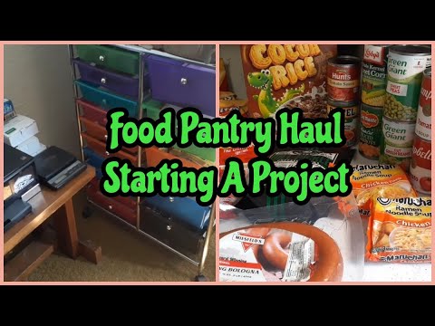 Food Pantry Haul - Starting A Reorganization Project #foodpantry #stockup