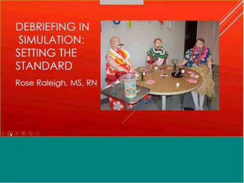 MnSHEP Webinar Debriefing in Simulation Setting the Standard Friday, November 13, 11 1230 20161118