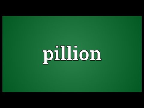 Pillion Meaning