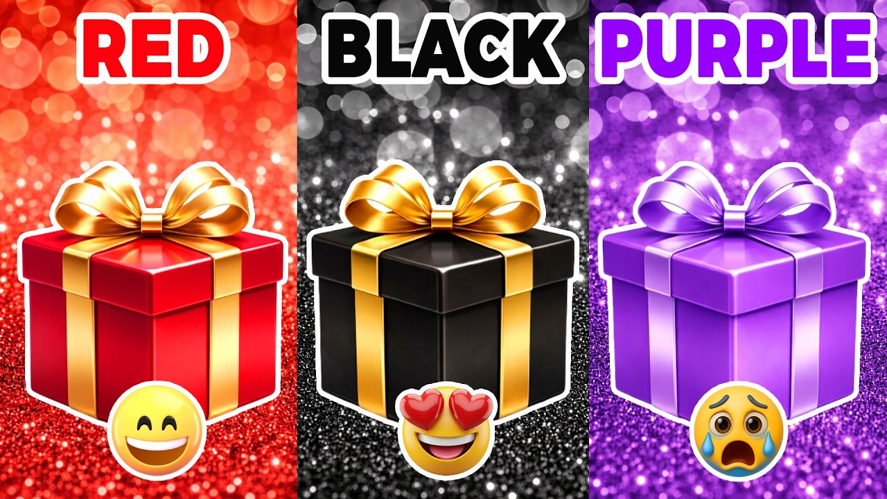 CHOOSE 1 GIFT FROM 3 🎁 CHOOSE YOUR GIFT 3 👑 CHALLENGE 3 GIFT BOXES 🍀