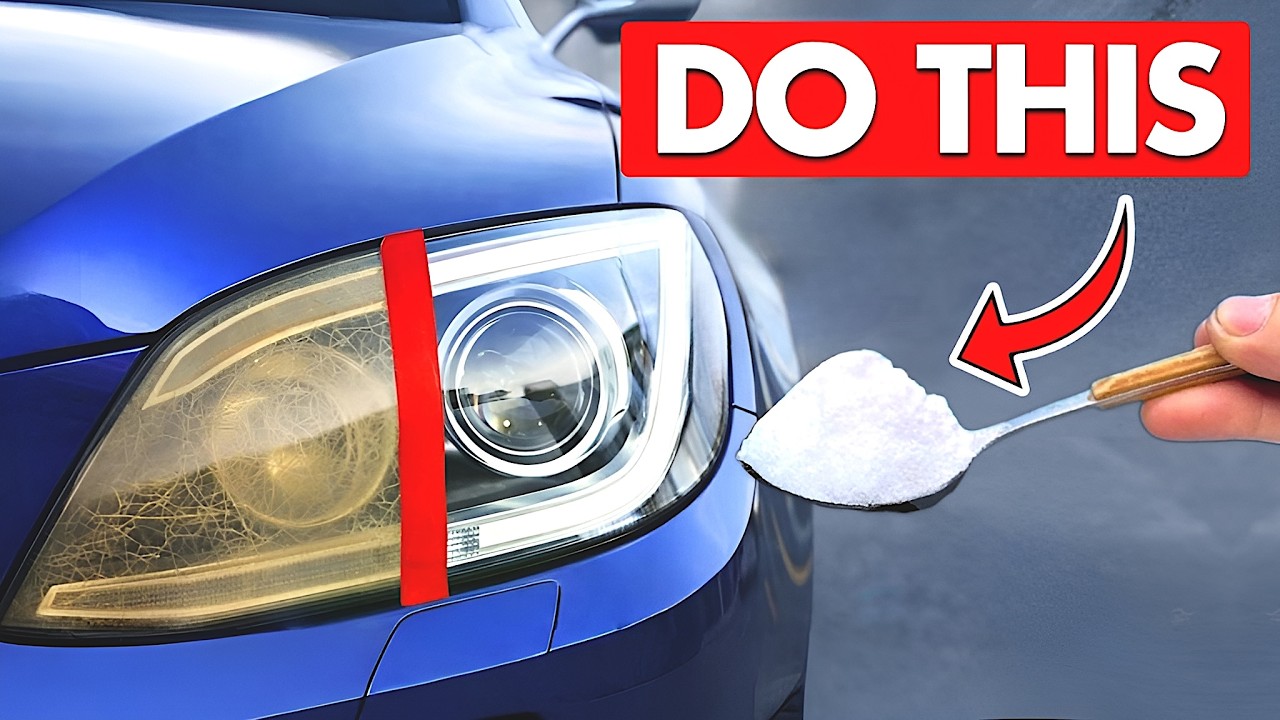 Restore Old Headlights to BRAND NEW in 1 Minute! Genius Trick