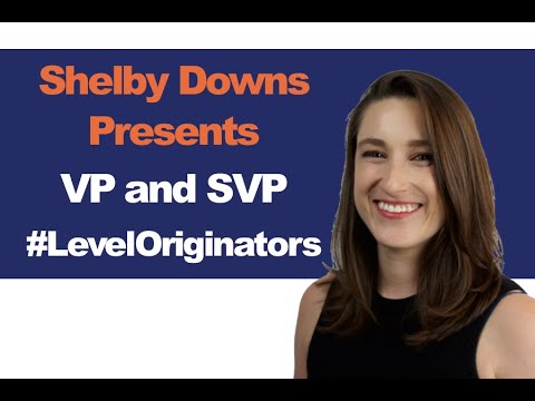 VP and SVP #LevelOriginators